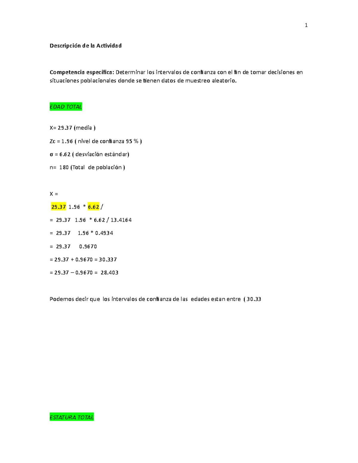 Actividad 5 estadistica OK - Descripción de la Actividad Competencia ...