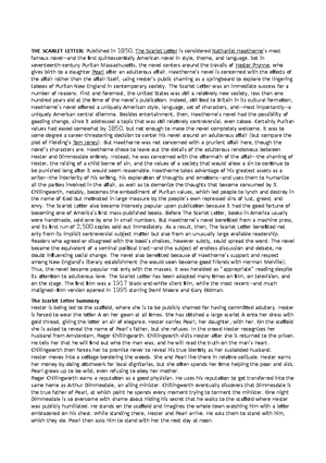 Scarlet- Letter- Summary - SCARLET LETTER SUMMARY Summary: Chapter 1 ...