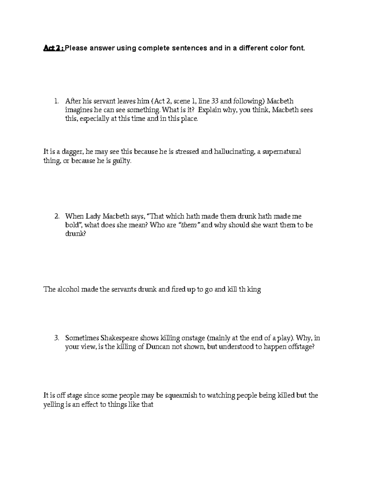 Study Guide Act 2 - Studocu