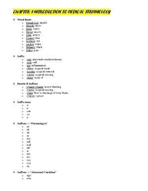 Med. term test 2 - Med term - Combining forms: abdomin/o= abdomen acr/o ...
