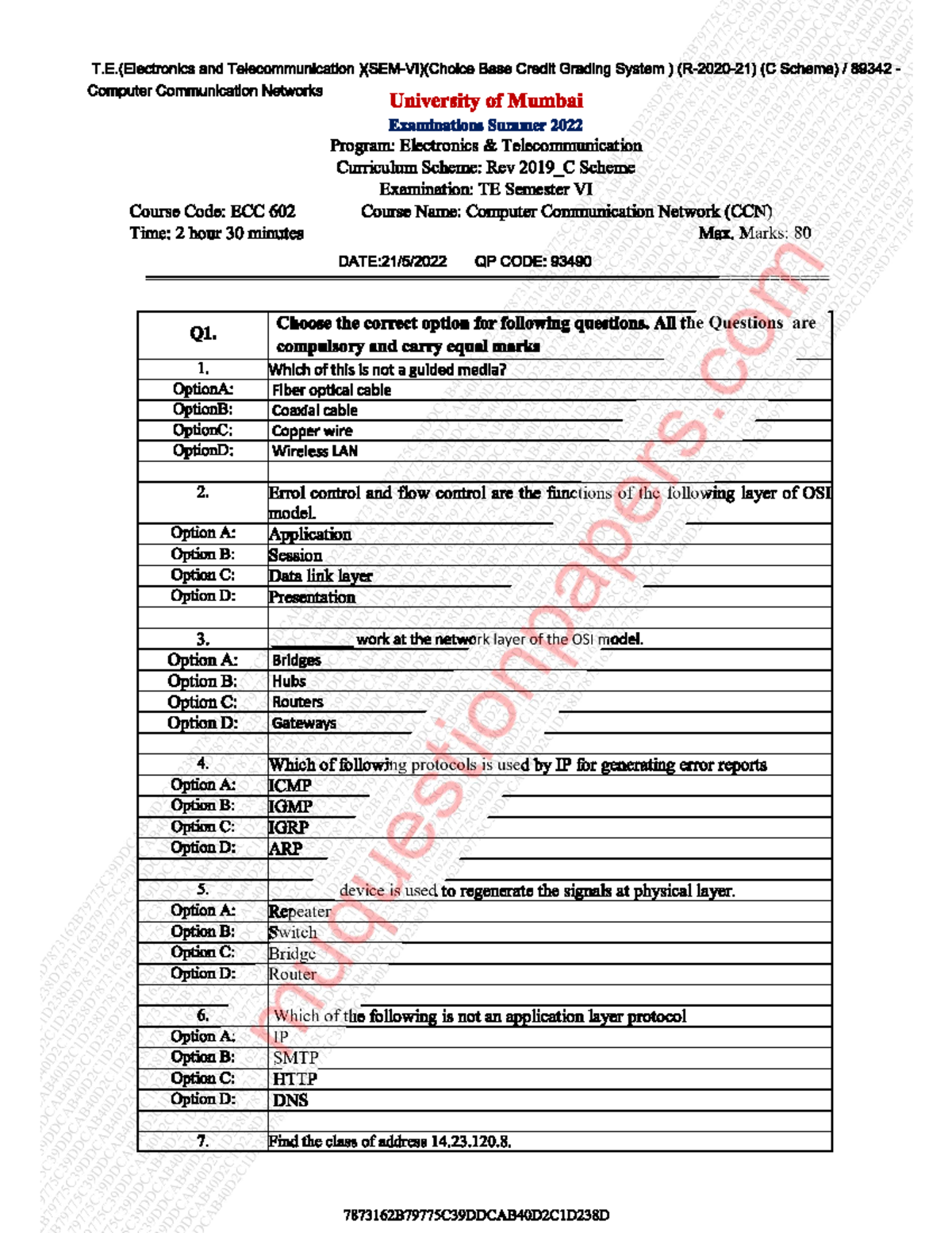 Be electronics-and-telecommunication semester-6 2022 may - Studocu