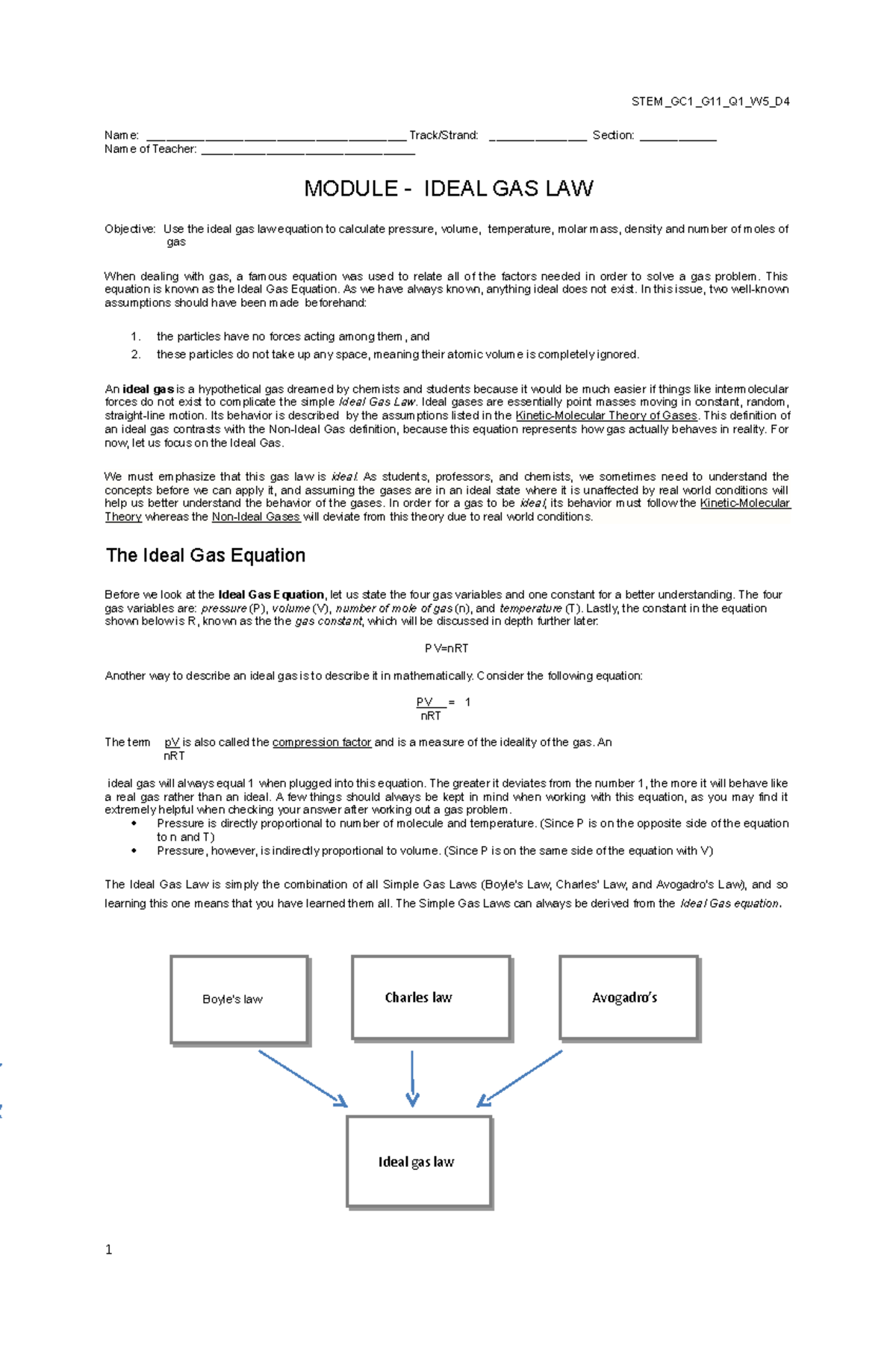 STEM GC1 G11 Q1 W5 D4 - module - STEM_GC1_G11_Q1_W5_D Name