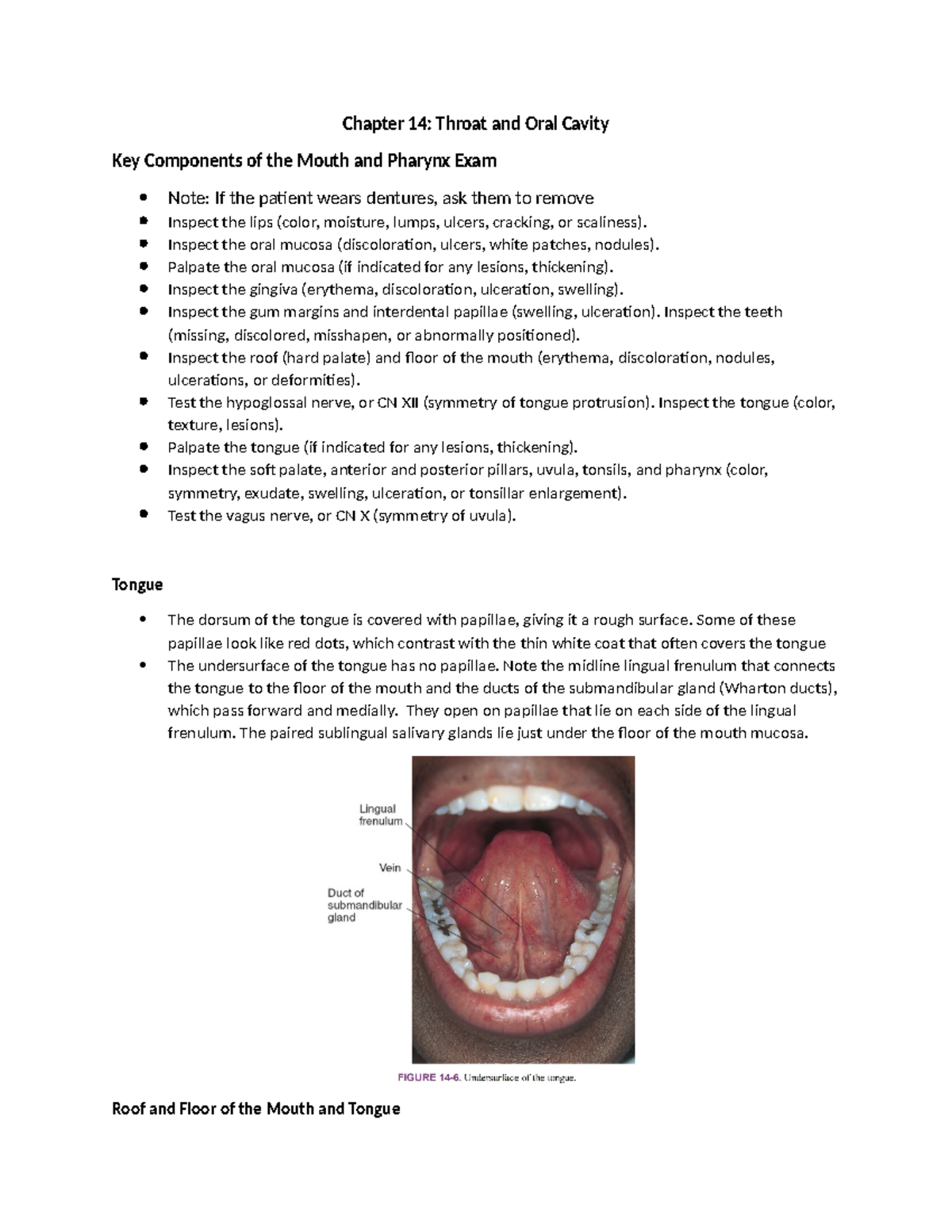 Chapter 14 - Summary Bates' Guide to Physical Examination and History ...