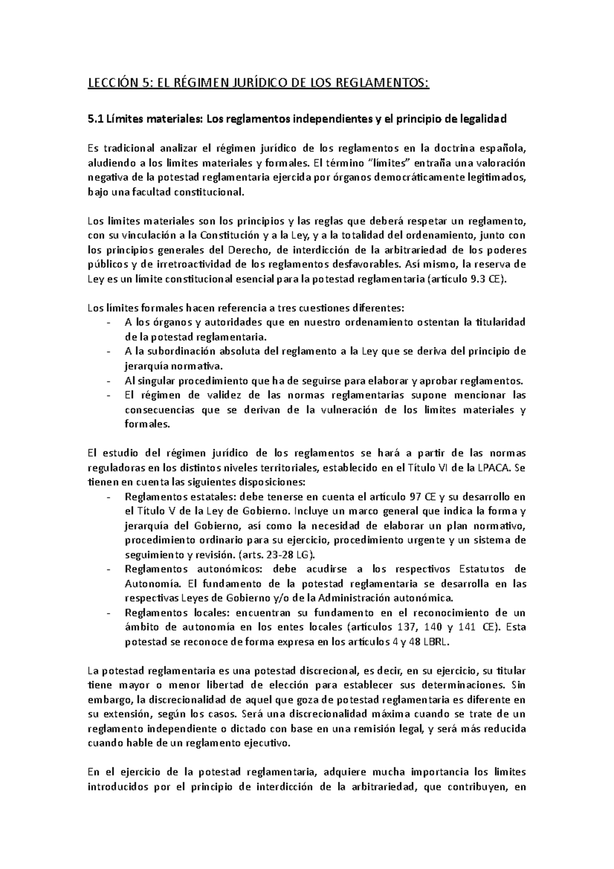 Leccion 5 Instituciones Básicas de Derecho Administrativo - UC3M - Studocu