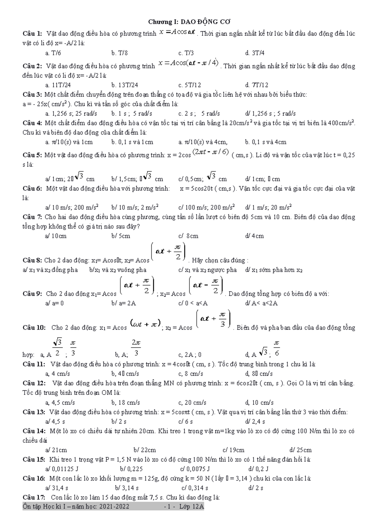 15-On tap HKI - Nguyen ly ke toan - Nguyên lý kế toán - Đại học kinh tế TPHCM - Studocu