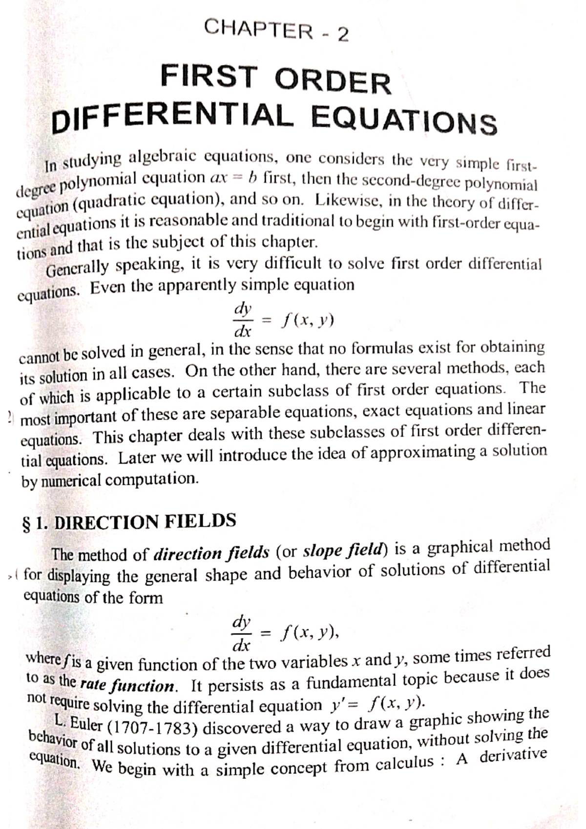 First order differential equations - computer science - Studocu