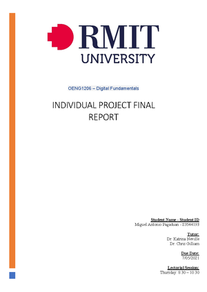 OENG1206 - RMIT University - Digital Fundamentals - Studocu