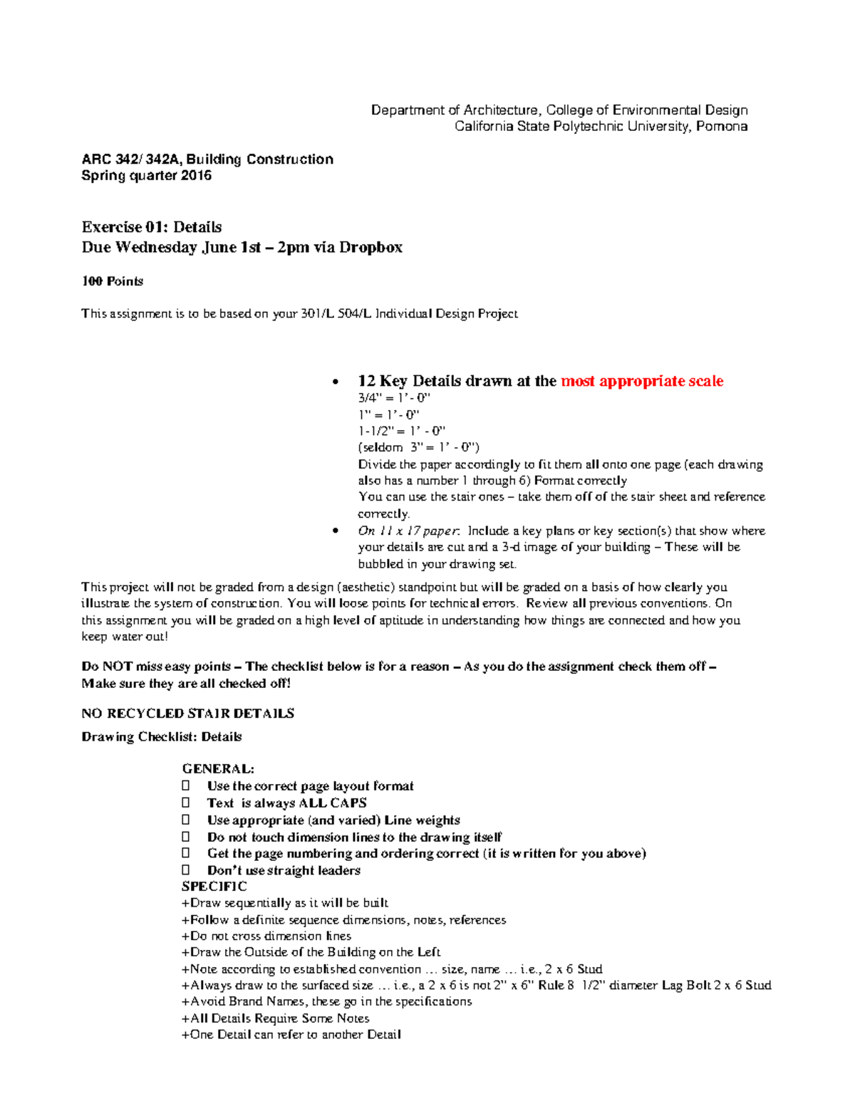 Ex10-Details - Architecture Assignment 10 - Department of Architecture ...