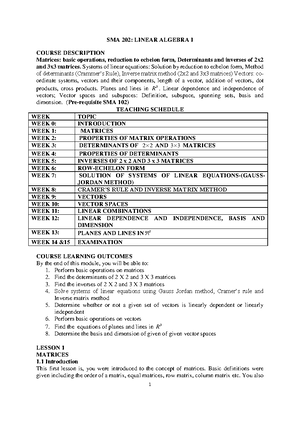 SMA 300 Notes - i SMA 300: REAL ANALYSIS I Purpose of the Course The ...