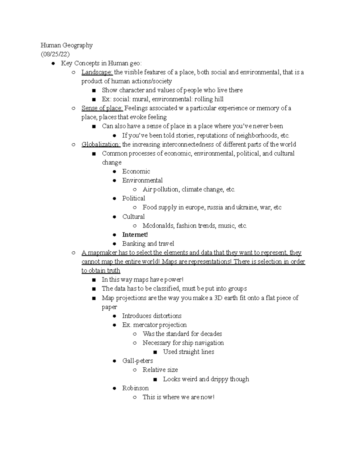 Copy of RICE GEOG 1101 Notes 8.54.23 PM - Human Geography (08/25/22 ...