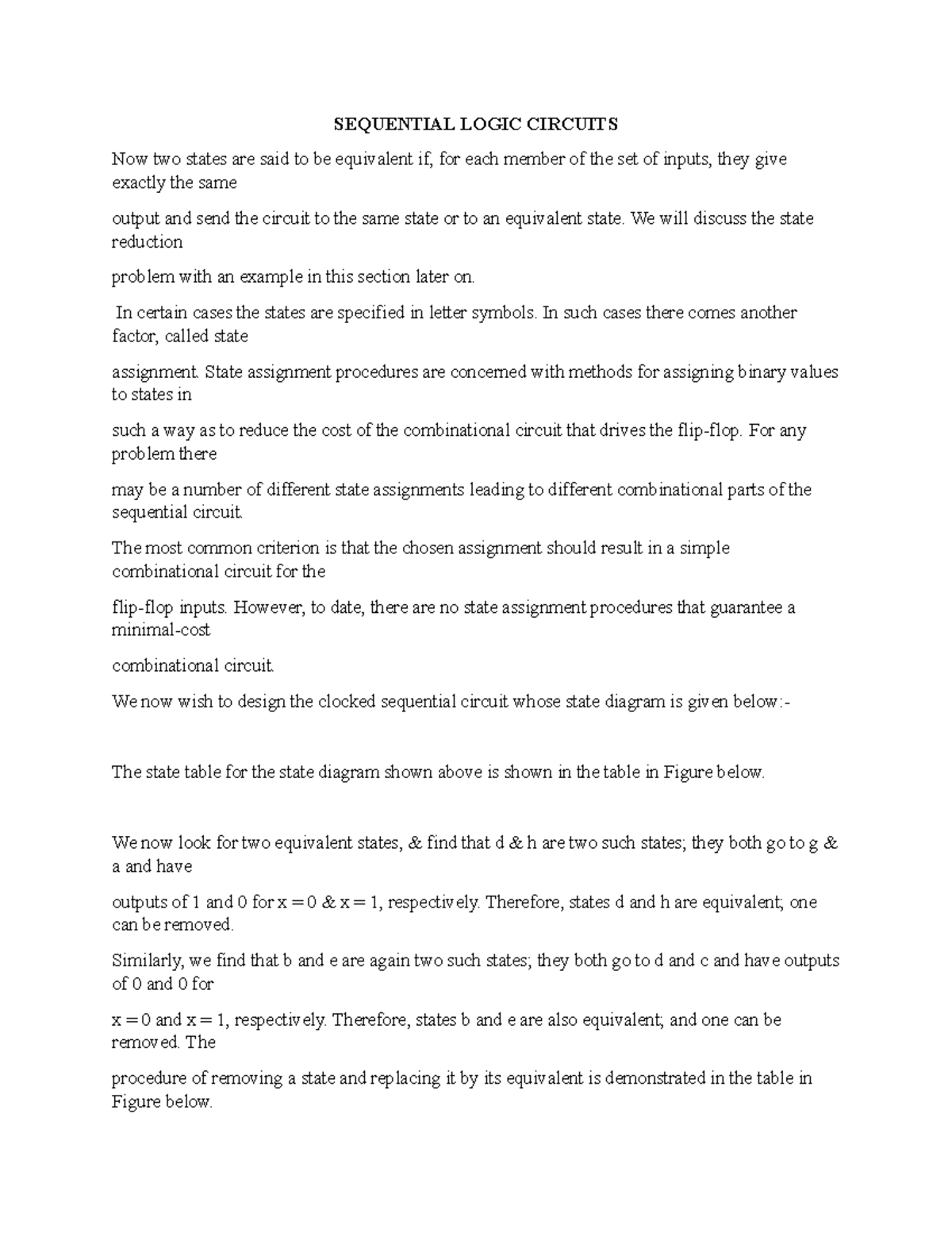 Sequential Logic Circuits - SEQUENTIAL LOGIC CIRCUITS Now two states ...