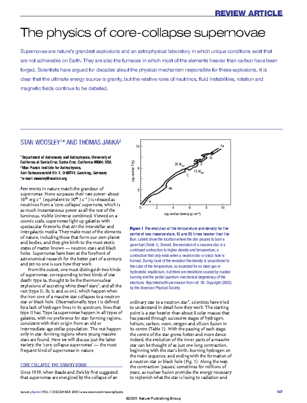 The physics of core-collapse supernovae - The physics of core-collapse ...