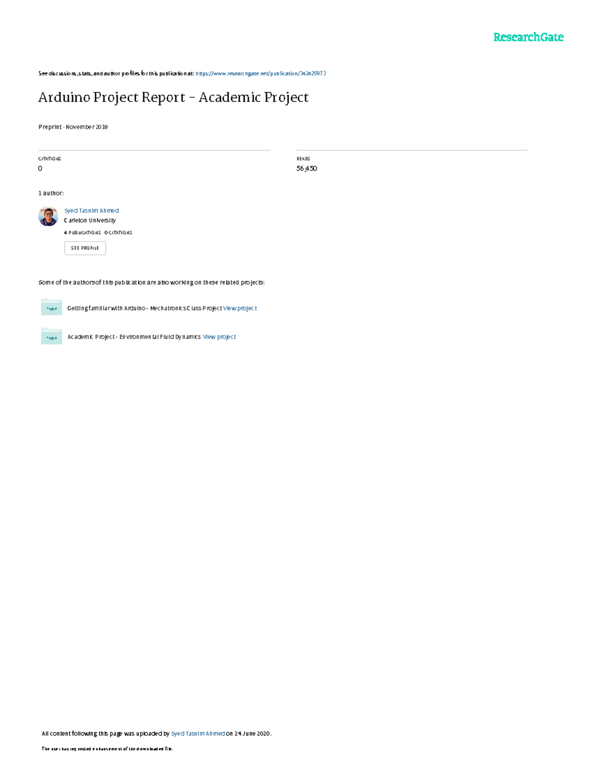Arduino Projectreport - See discussions, stats, and author profiles for ...