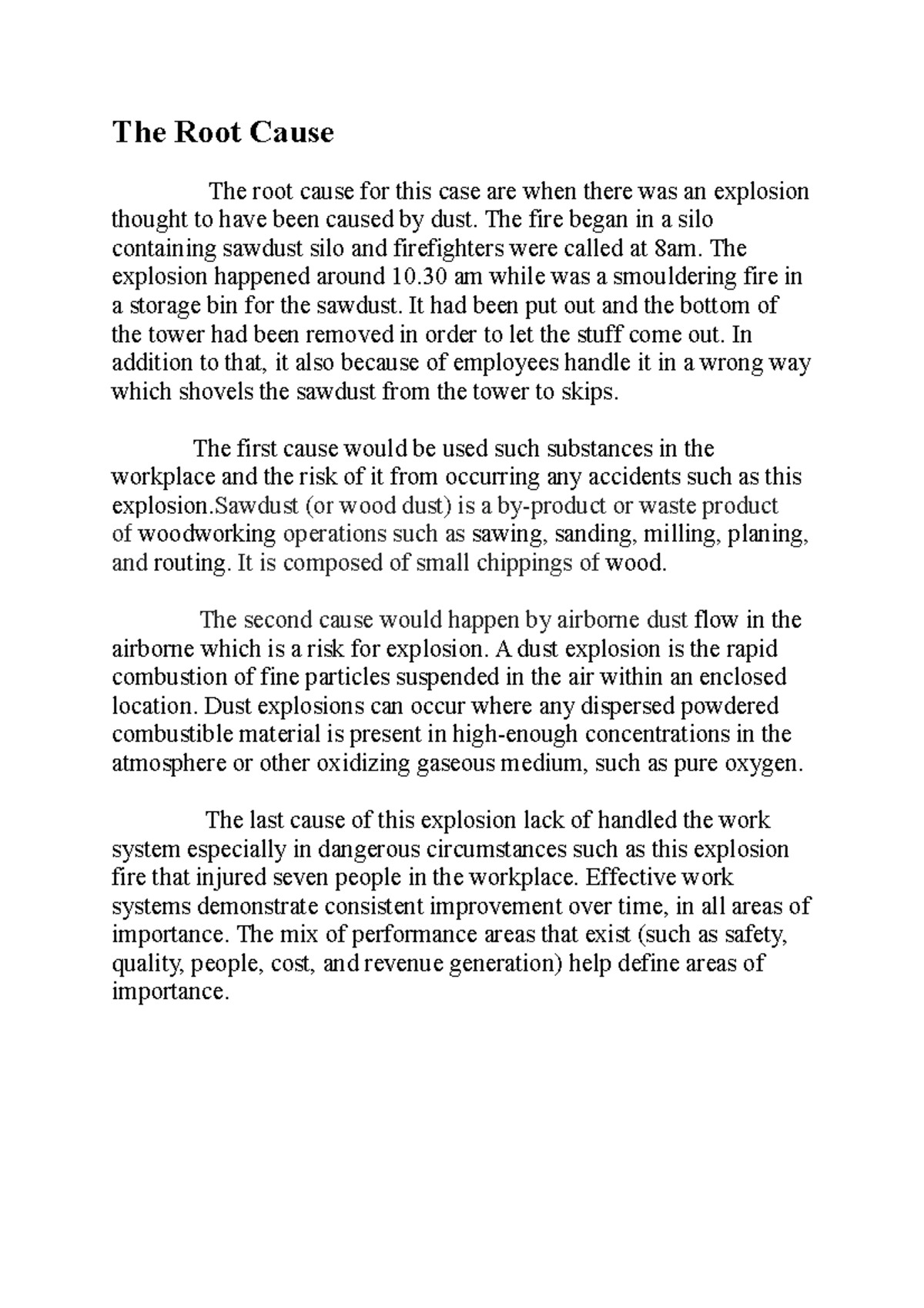 The Root Cause - The root - The Root Cause The root cause for this case ...