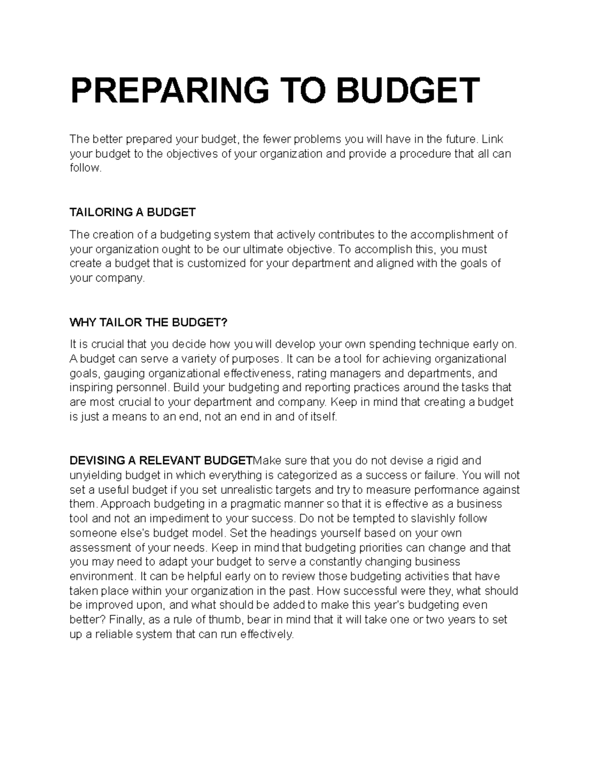 preparing-to-budget-2-preparing-to-budget-the-better-prepared-your