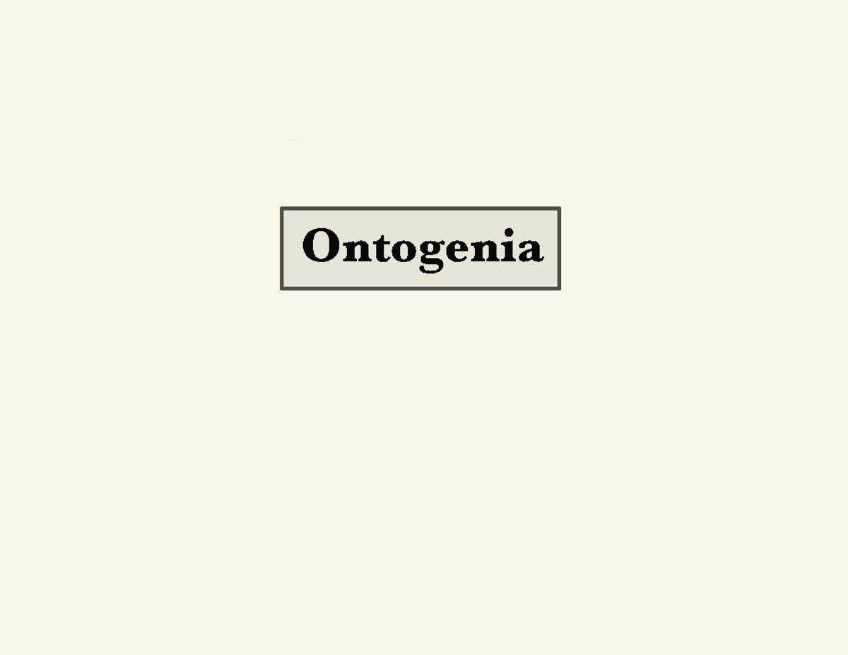 Mapa conceptual de ontogenia - Ontogenia Ontogenia (morfogenesis) rama ...