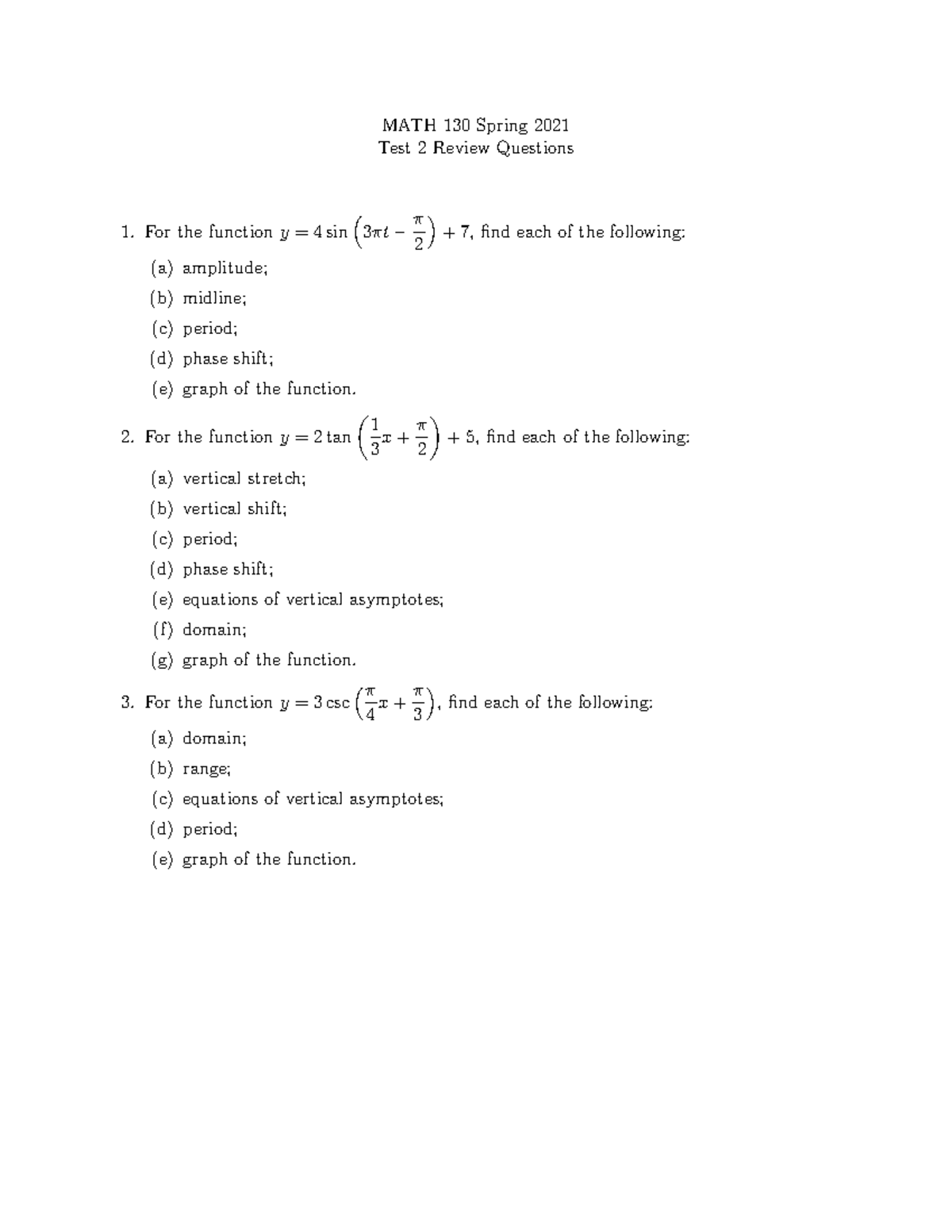 Test2Review Problems Math130 - MATH 130 Spring 2021 Test 2 Review ...