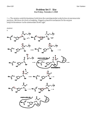 Probset 7key - Chem practice material and answer key - Problem Set 7 - Key To be discussed 11/20 ...