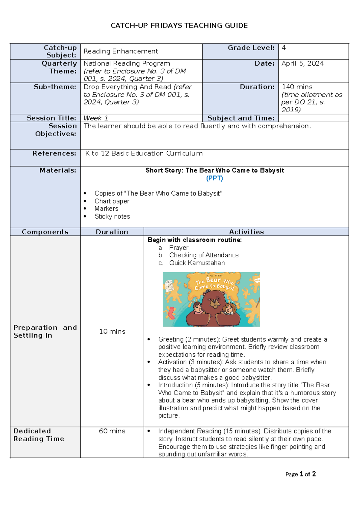 Inbound 8225752784044851082 - CATCH-UP FRIDAYS TEACHING GUIDE Catch-up ...