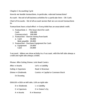 Chapter 3 Accounting Cycle - Chapter 3 Accounting Cycle: End of the ...