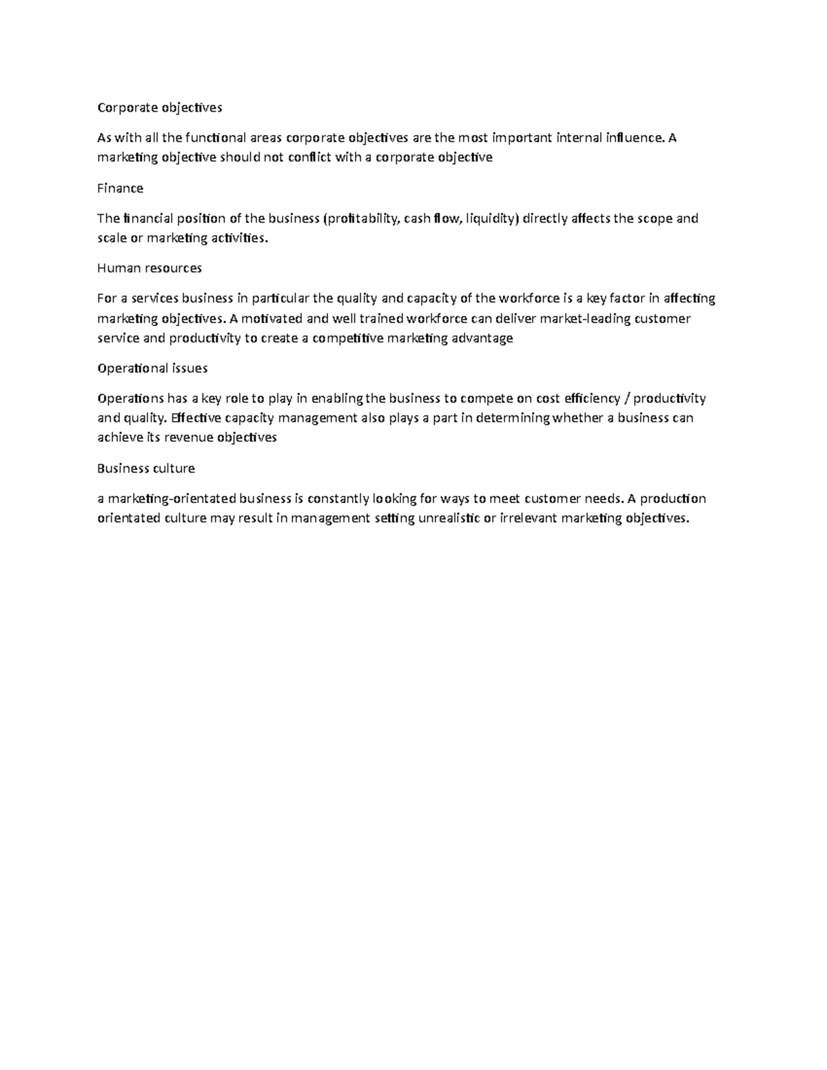 Corporate Objectives A Marketing Objective Should Not Conflict With A corporate-objectives-a-marketing-objective-should-not-conflict-with-a
