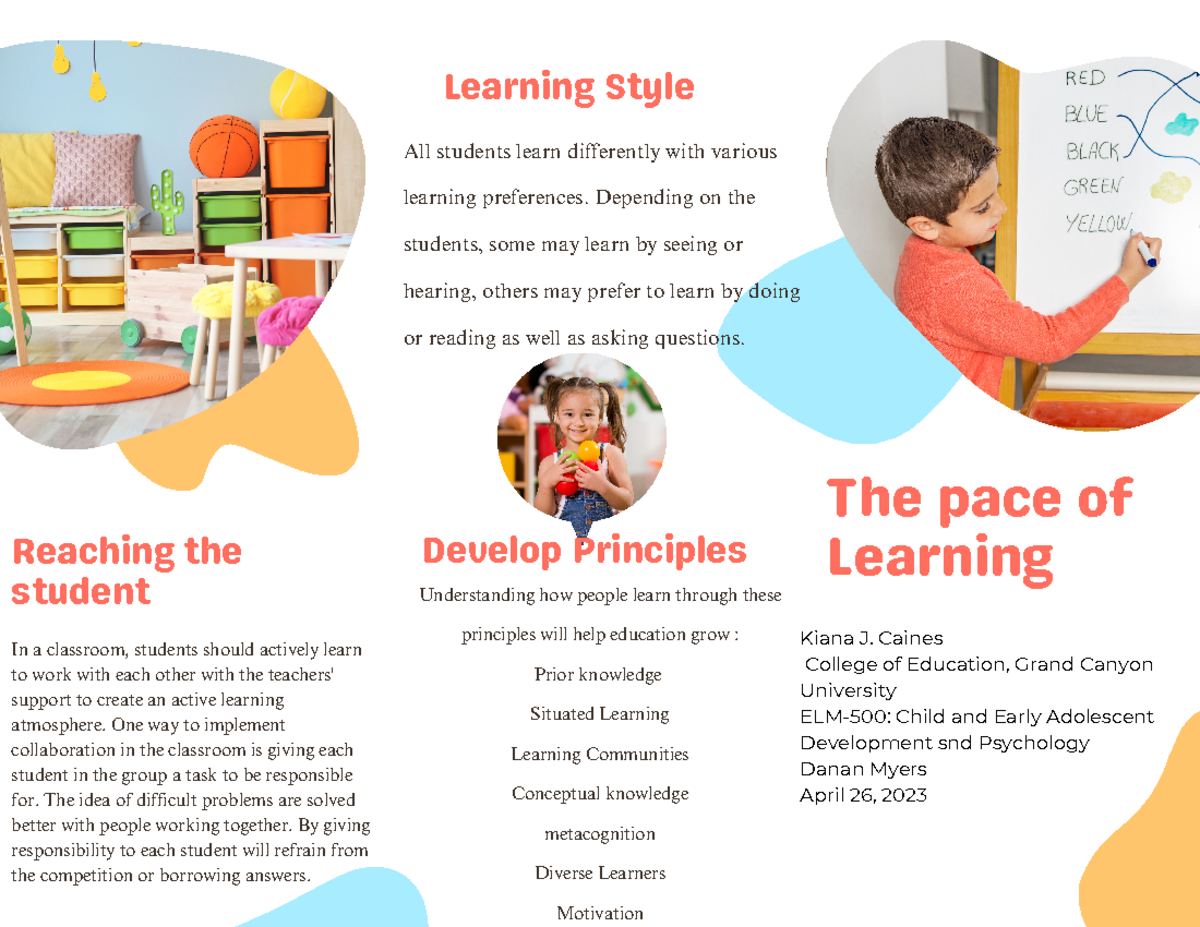 edu Tri Brochure - Learning Style Reaching the student All students ...