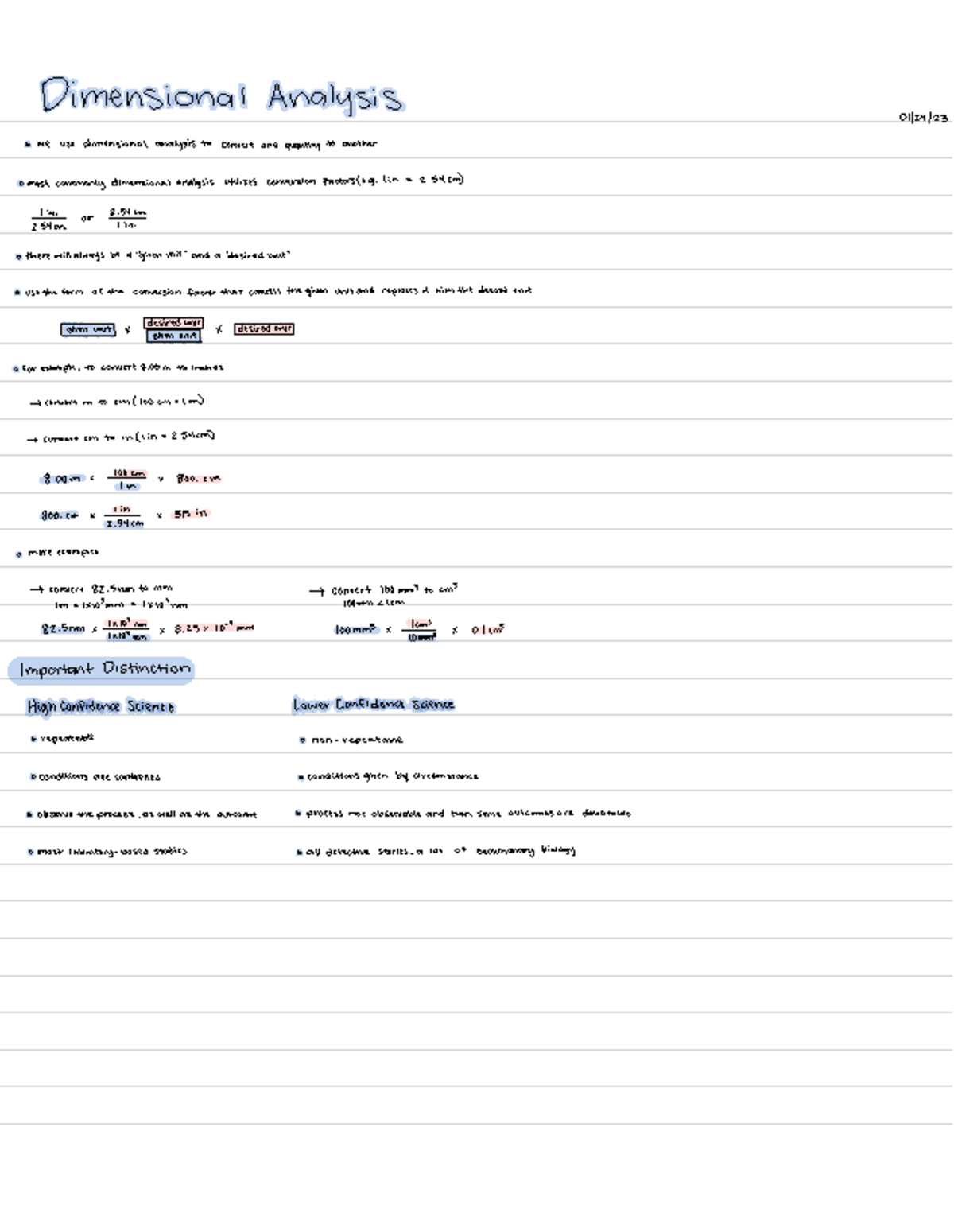 CHEM 121 - Dimensional Analysis - Dimensional Analysis we use ...