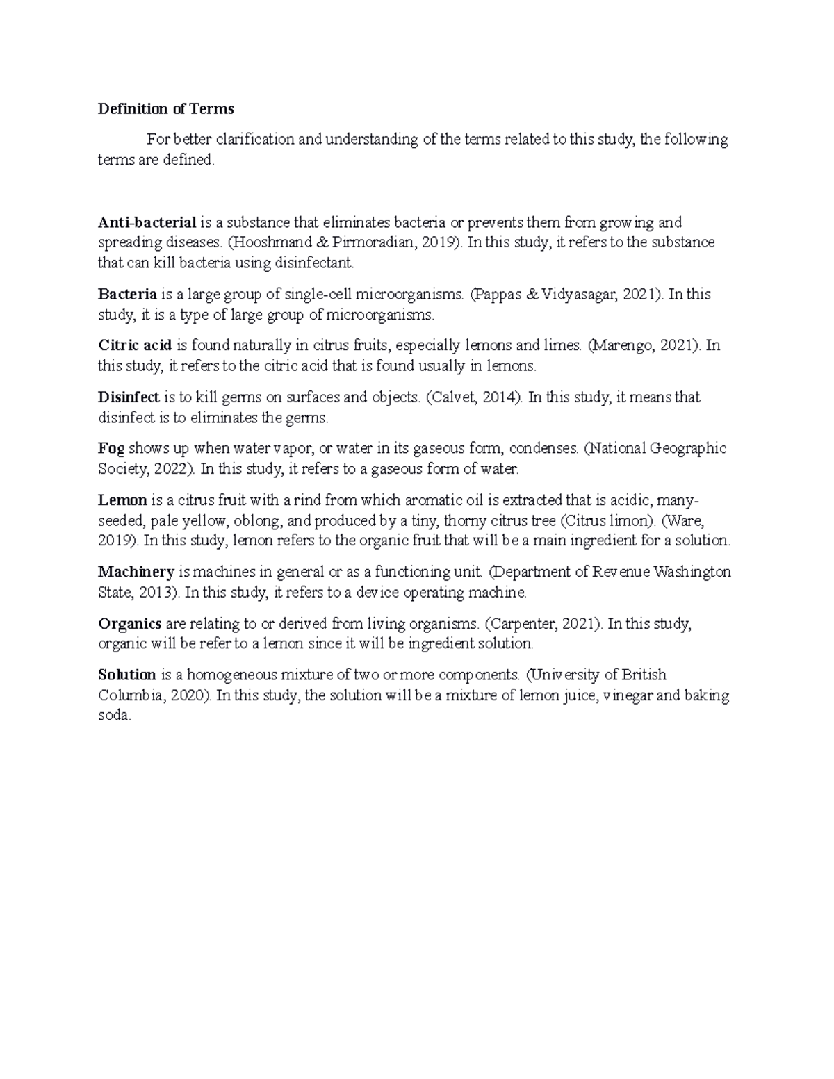 DOT-RRL-1 - thank you - Definition of Terms For better clarification ...