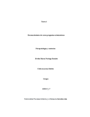Matriz de psicopatologia y contexto-unidad 2 - Psicopatología y Contextos (403015A_954) Paso 2 ...