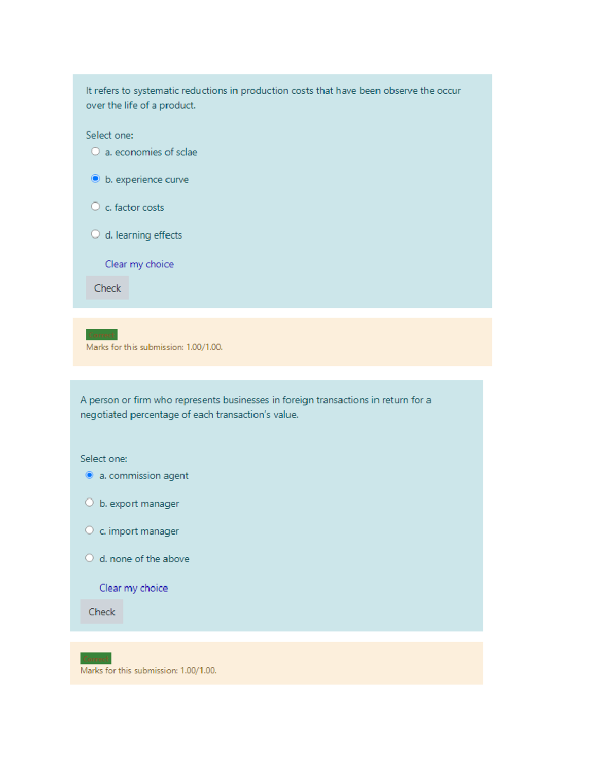 BAMM6301 FQ1 - AMA OED - The following are needed in organizing for ...