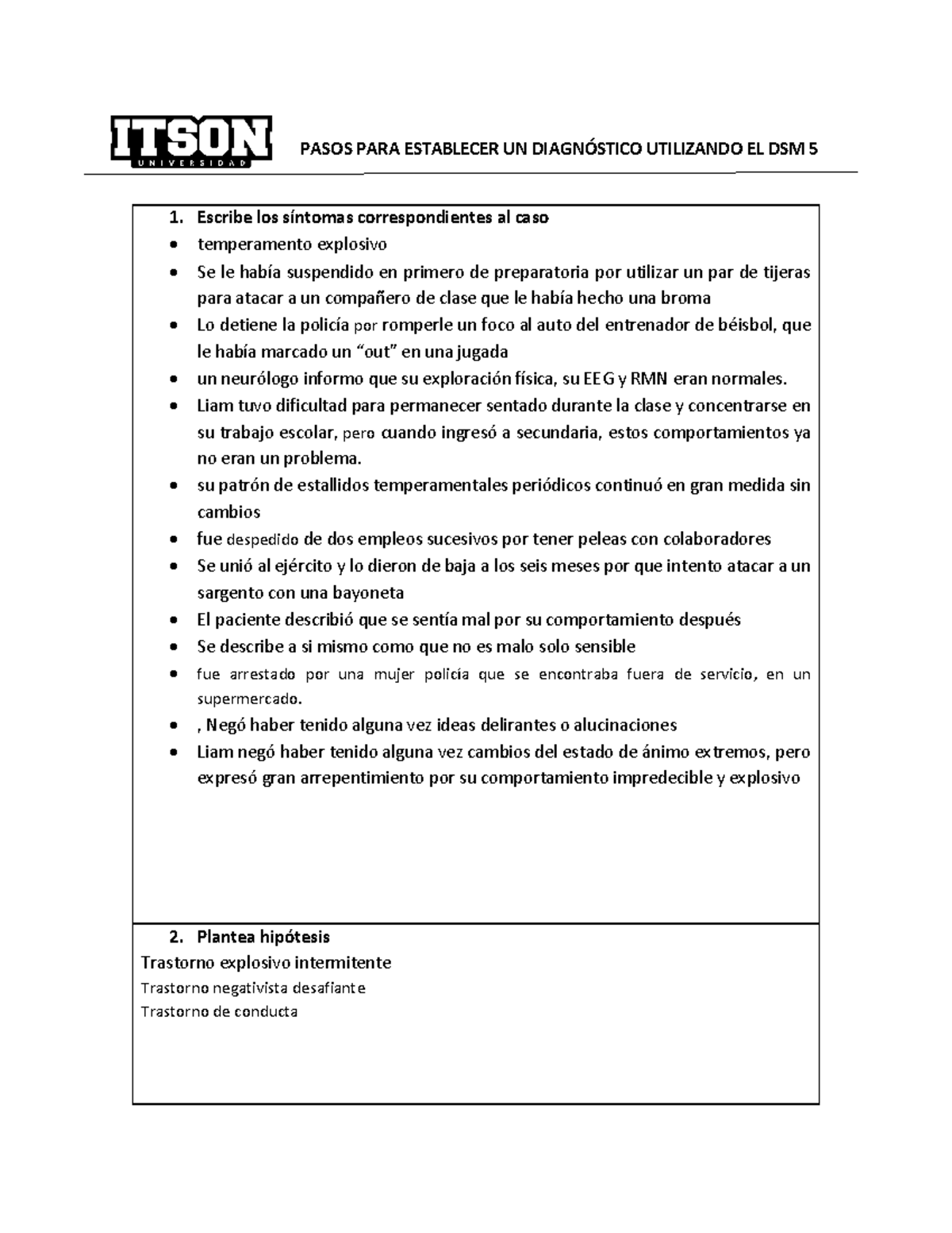 ACT 31 Pasos PARA Establecer Diagnóstico- Final - PASOS PARA ESTABLECER ...