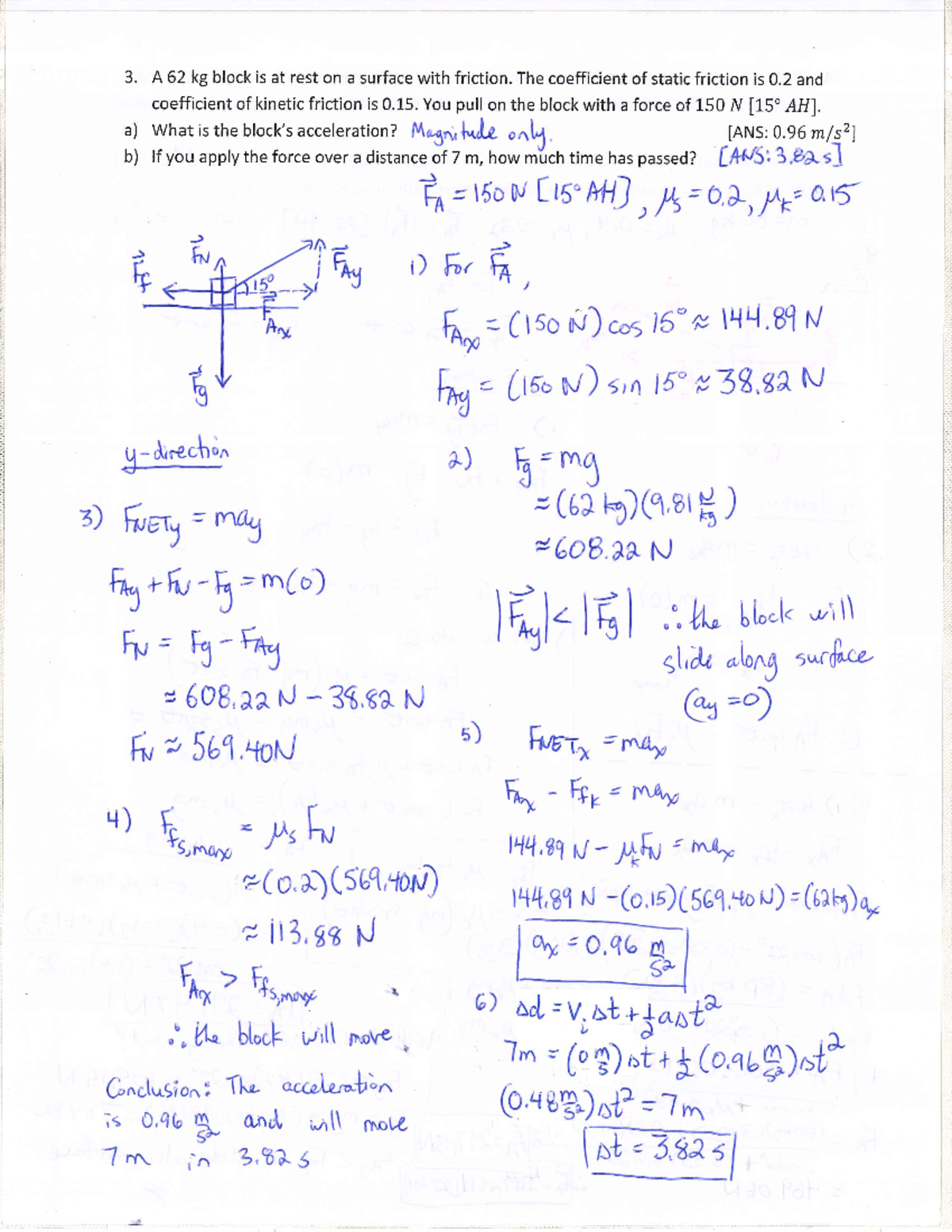 Forces 2D Examples - Practice - 03 59 110 - Studocu
