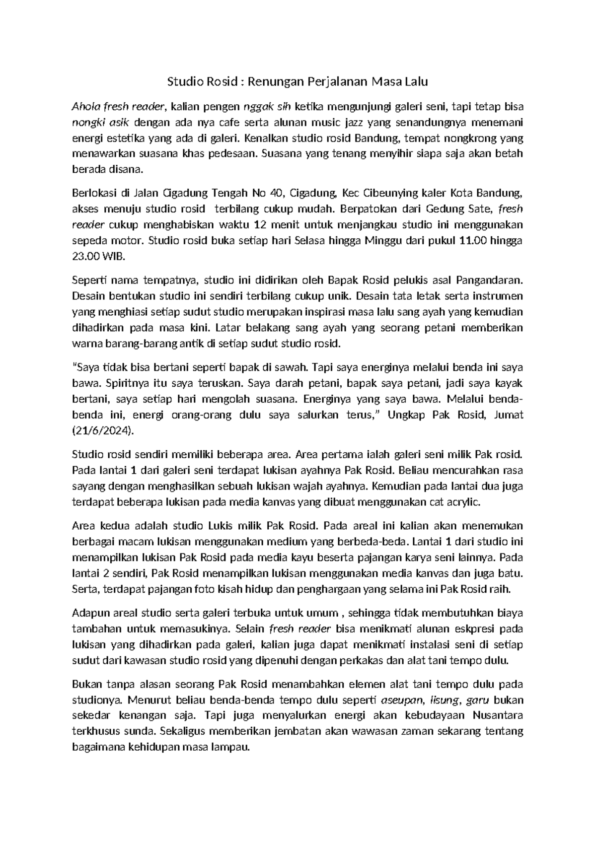 Studio Rosid - Aku ingin mendapatkan apa yang ajh inginkan - Studio ...