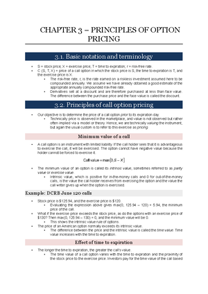 Chapter 4 - The Binomial Model - CHAPTER 4 – OPTION PRICING MODELS: THE ...