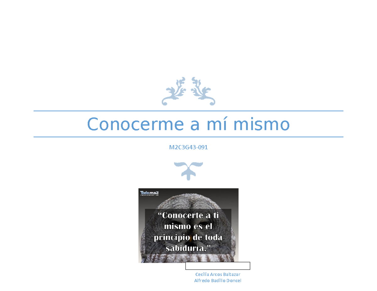Badillo Doncel Alfredo M02S1AI1 - Conocerme a mí mismo M2C3G43- Cecilia ...