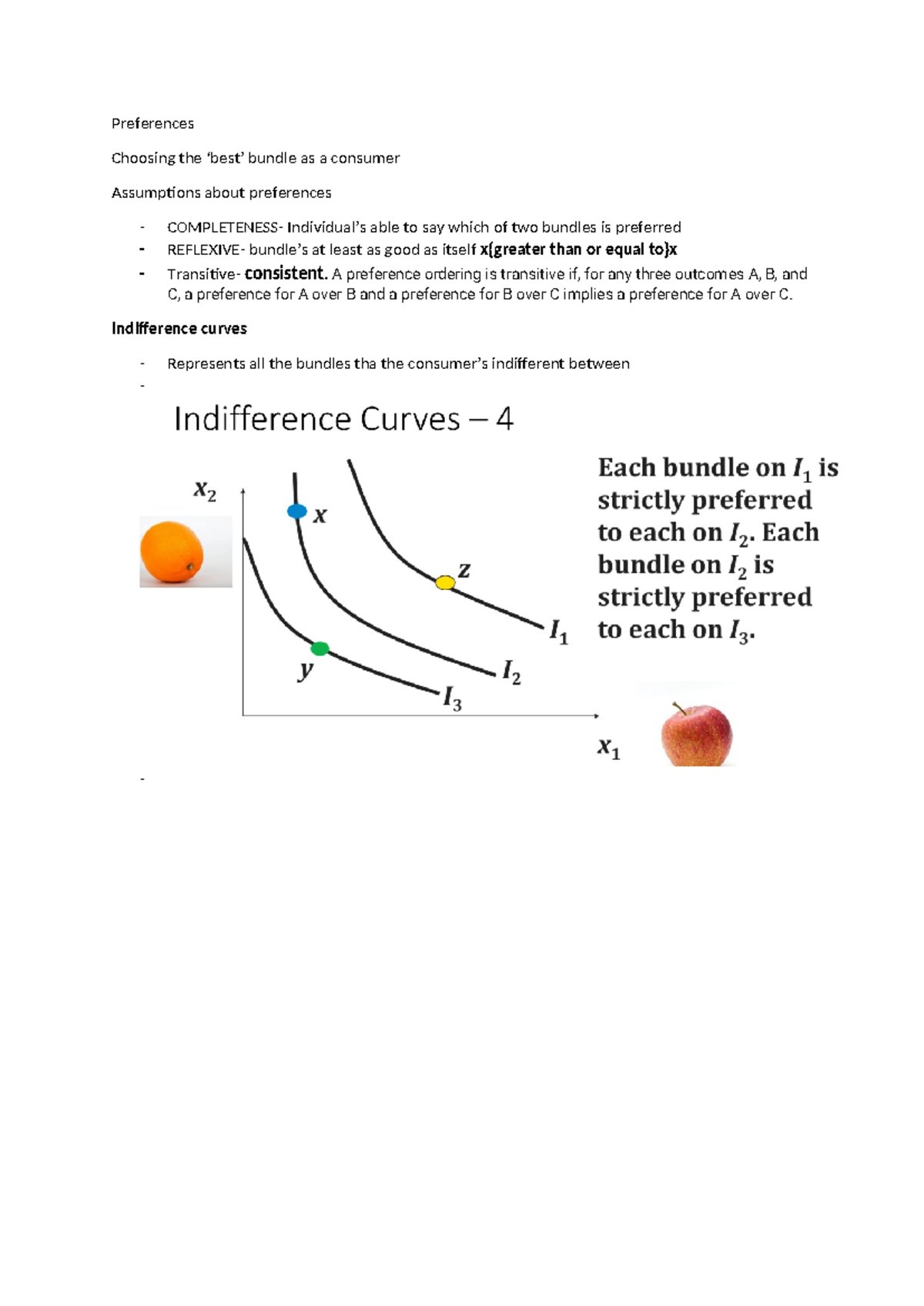 Preferences IM micro - Preferences Choosing the ‘best’ bundle as a ...