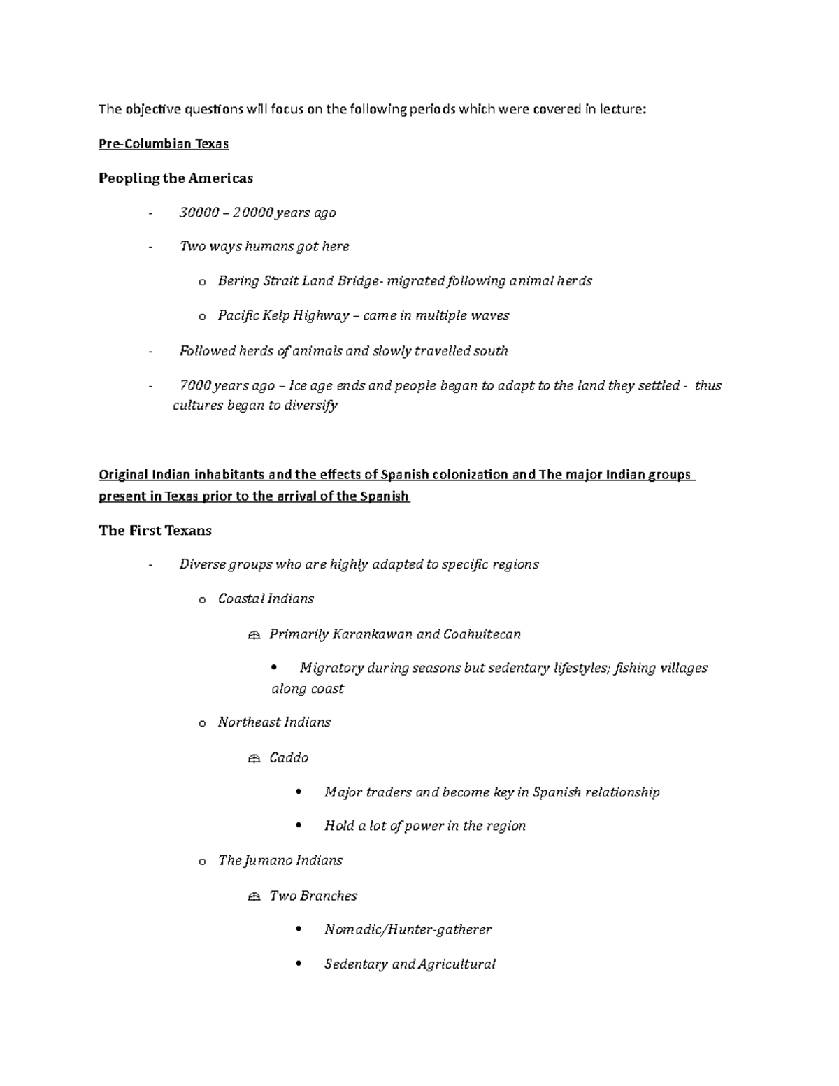 Texas Peopling the Americas and Spanish Colonization - Studocu