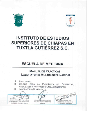 Resumen DE Neuro Clinica - INSTITUTO DE ESTUDIOS SUPERIORES DE CHIAPAS IESCH UNIVERSIDADA ...