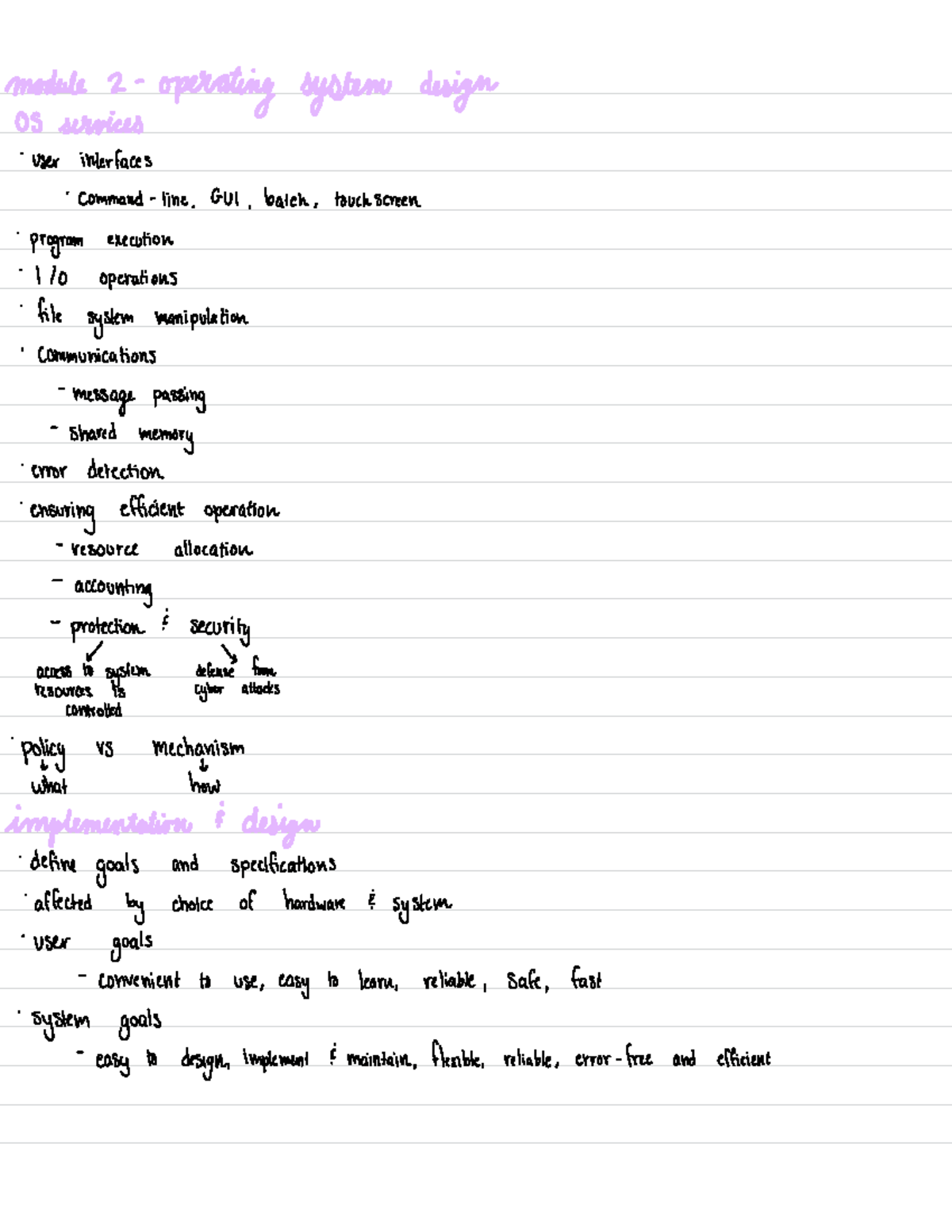 Module 2 Notes Cop 4610 Operating System Design Module 2 Operating System Design Os 