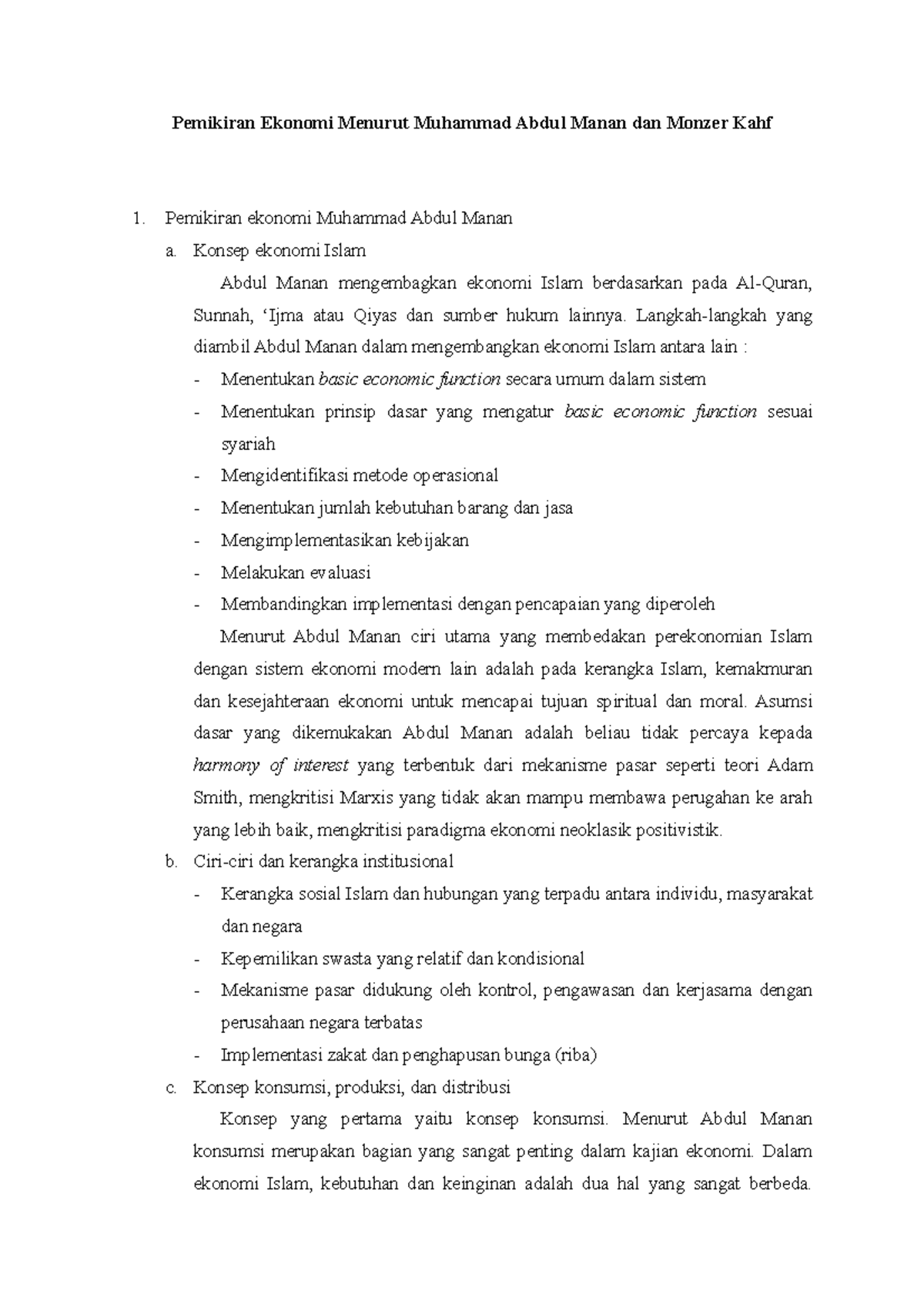 Sejarah pemikiran ekonomi islam 11 - Pemikiran Ekonomi Menurut Muhammad ...