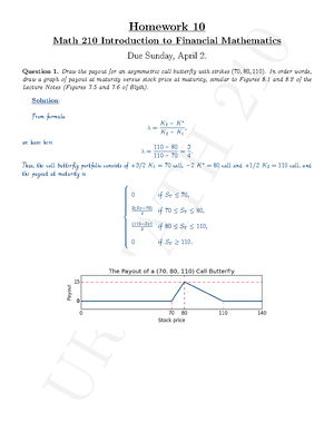 Homework 8 Solution - UR MATH 210 Homework 8 Math 210 Introduction to ...