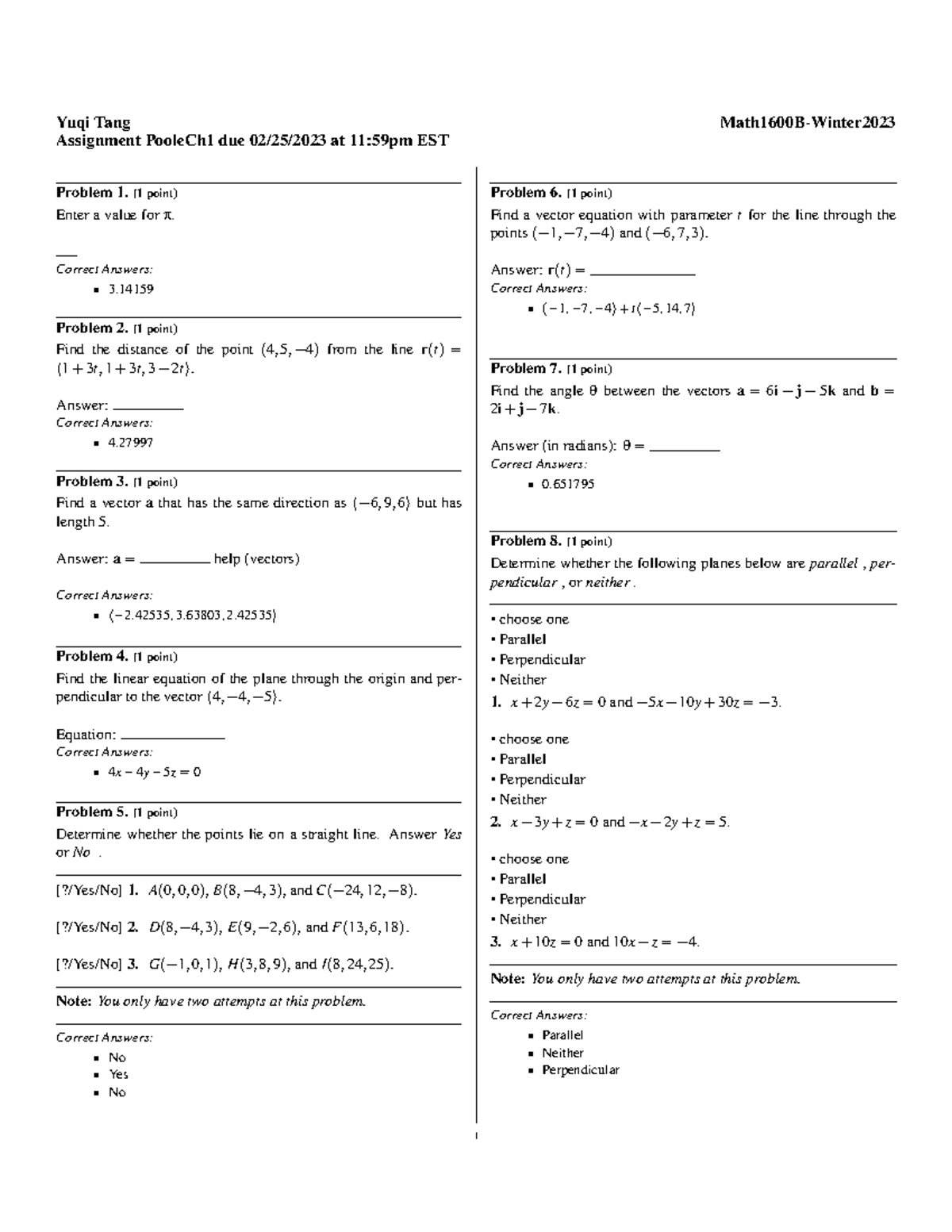 Math1600B-Winter 2023 Homework1 - Yuqi Tang Math1600B-Winter Assignment ...