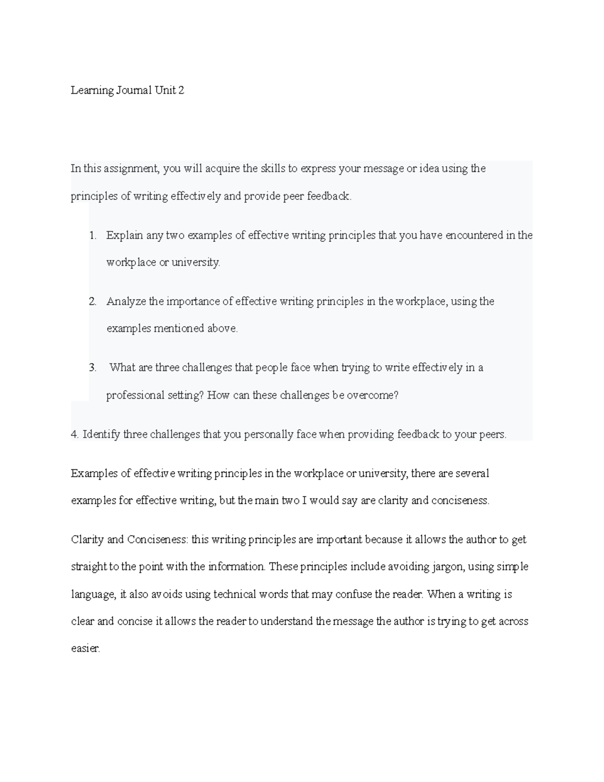 Learning journal unit 2 - Learning Journal Unit 2 In this assignment, you will acquire the ...