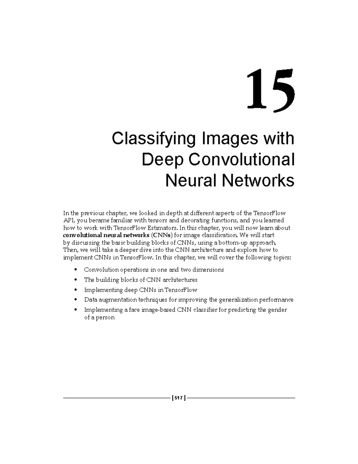 Chapter 15 Classifying Images With Deep Convolutional Neural Networks