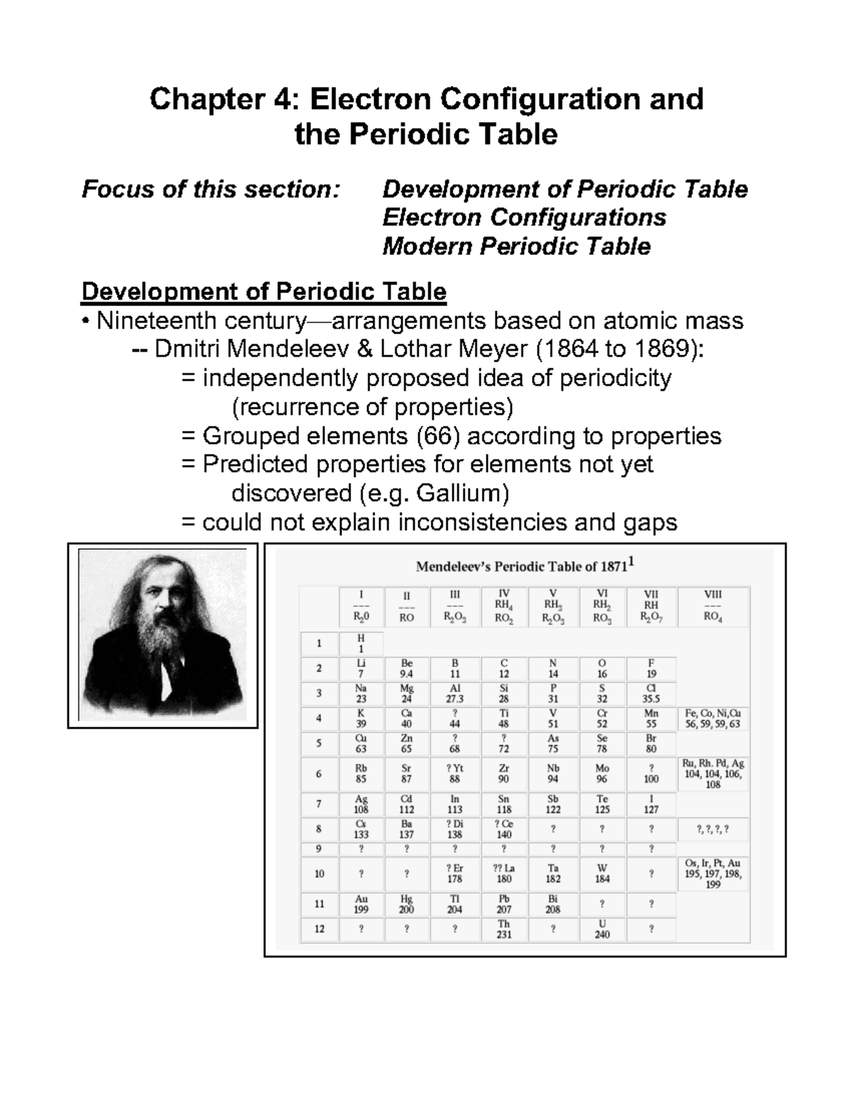 4.1 Electron Configurations 09-2022 - Chapter 4: Electron Configuration ...