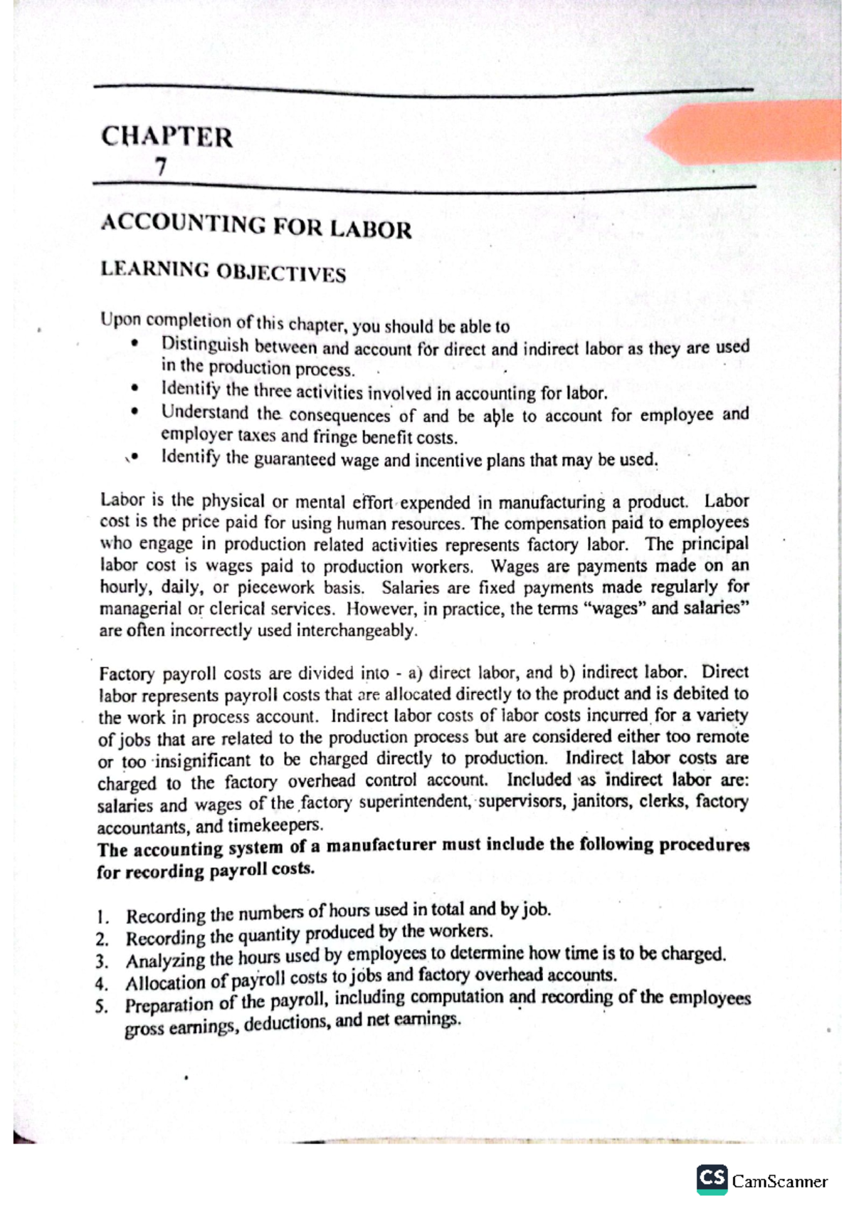 Ch7 Accounting for Labor De Leon - West Neg - Studocu