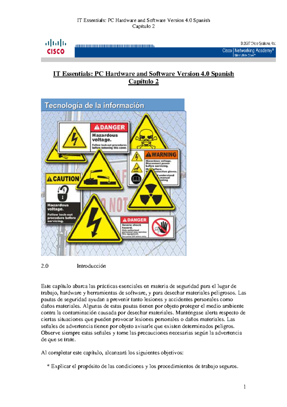 Capitulo 2 IT Essentials PC Hardware and Software Version 40 Spanish ...