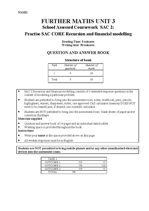 Quick Reference For General Maths - OUTLIER FORMULAS Lower Fence: Q1 ...