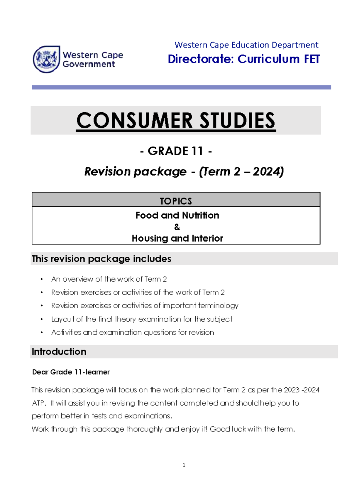 2024 GR 11 Revision Material TERM 2 (CNST Final) - CONSUMER STUDIES ...