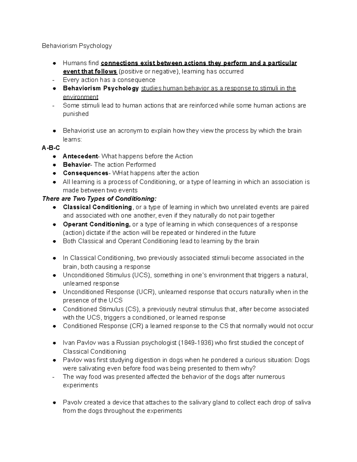 Ch 3 psychology - These are my notes. My notes are based off of my ...